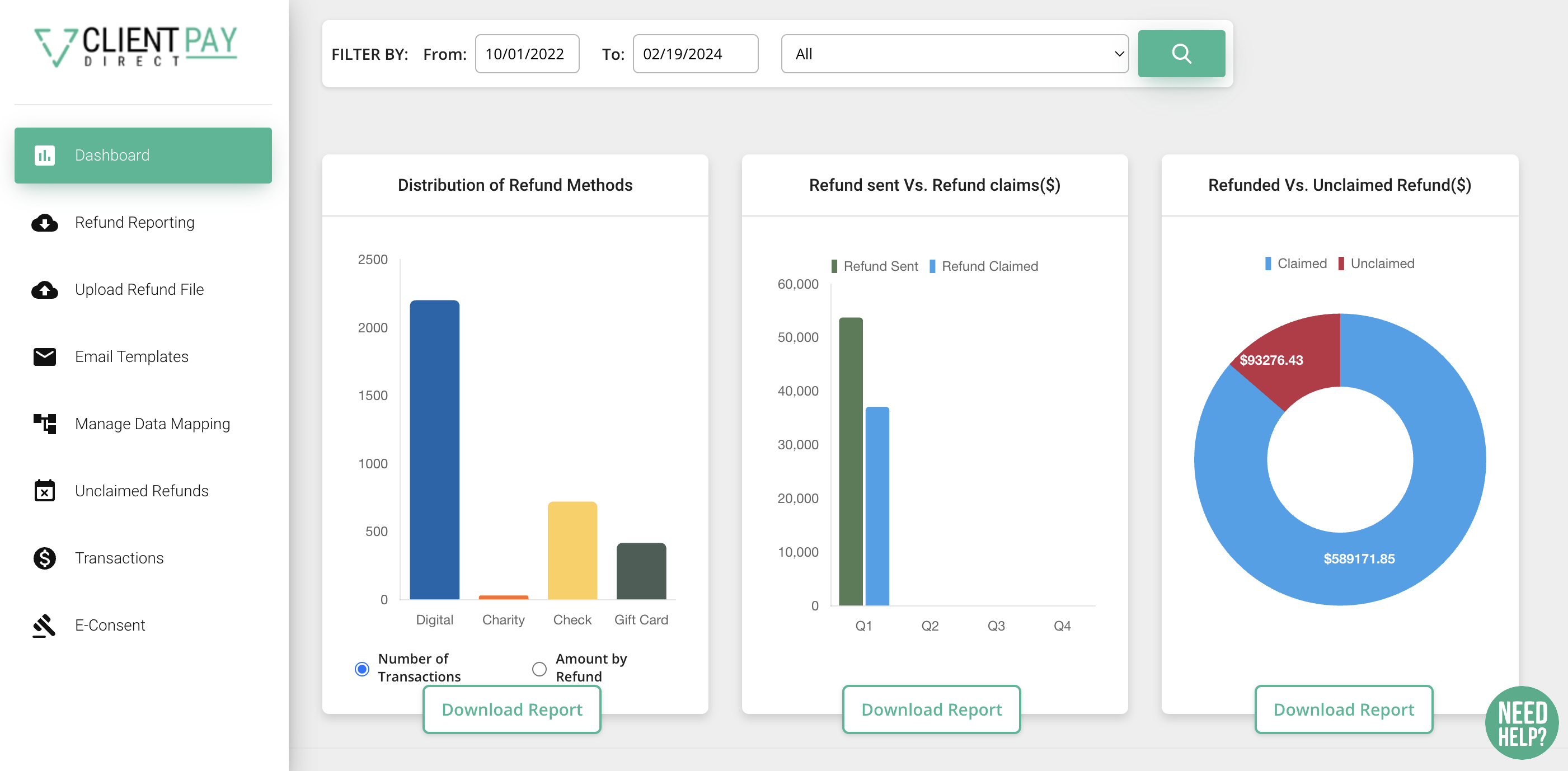 Services - Client Pay Direct